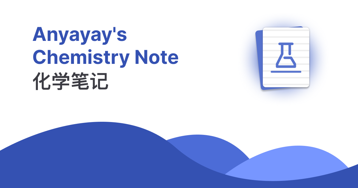 Anyayay's Chemistry Note